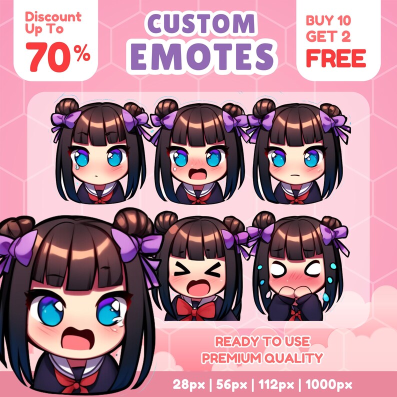CUSTOM EMOTES FOR Twitch | Animated Emotes | Twitch Emotes for Stream ...