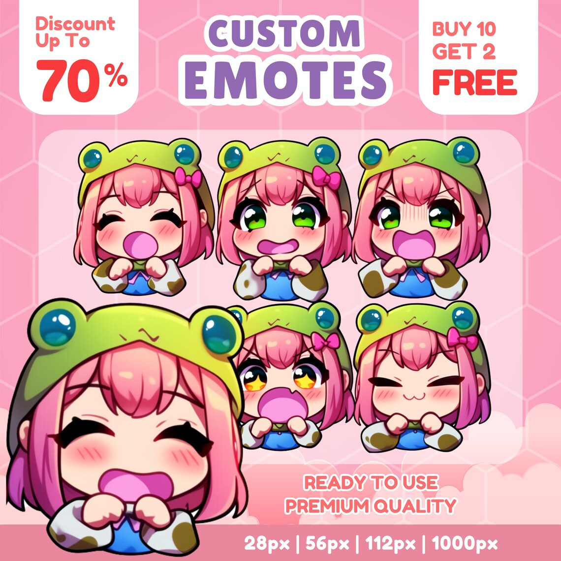 CUSTOM EMOTES FOR Twitch Animated Emotes Twitch Emotes for Stream ...