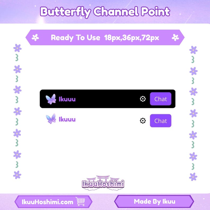 Butterfly Channel Points for Twitch | Twitch Channel Point, Twitch ...