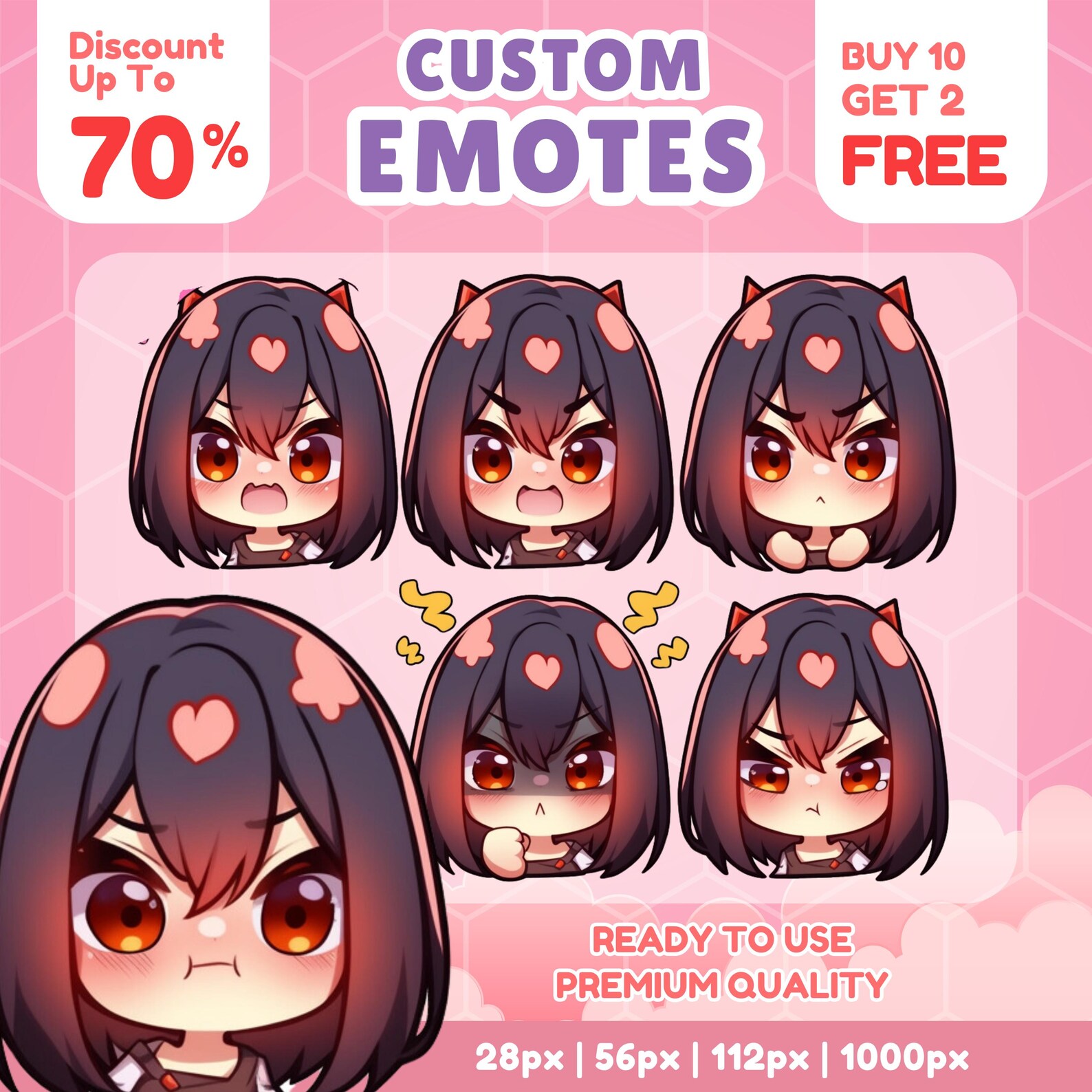 CUSTOM EMOTES FOR Twitch Animated Emotes Twitch Emotes for Stream ...