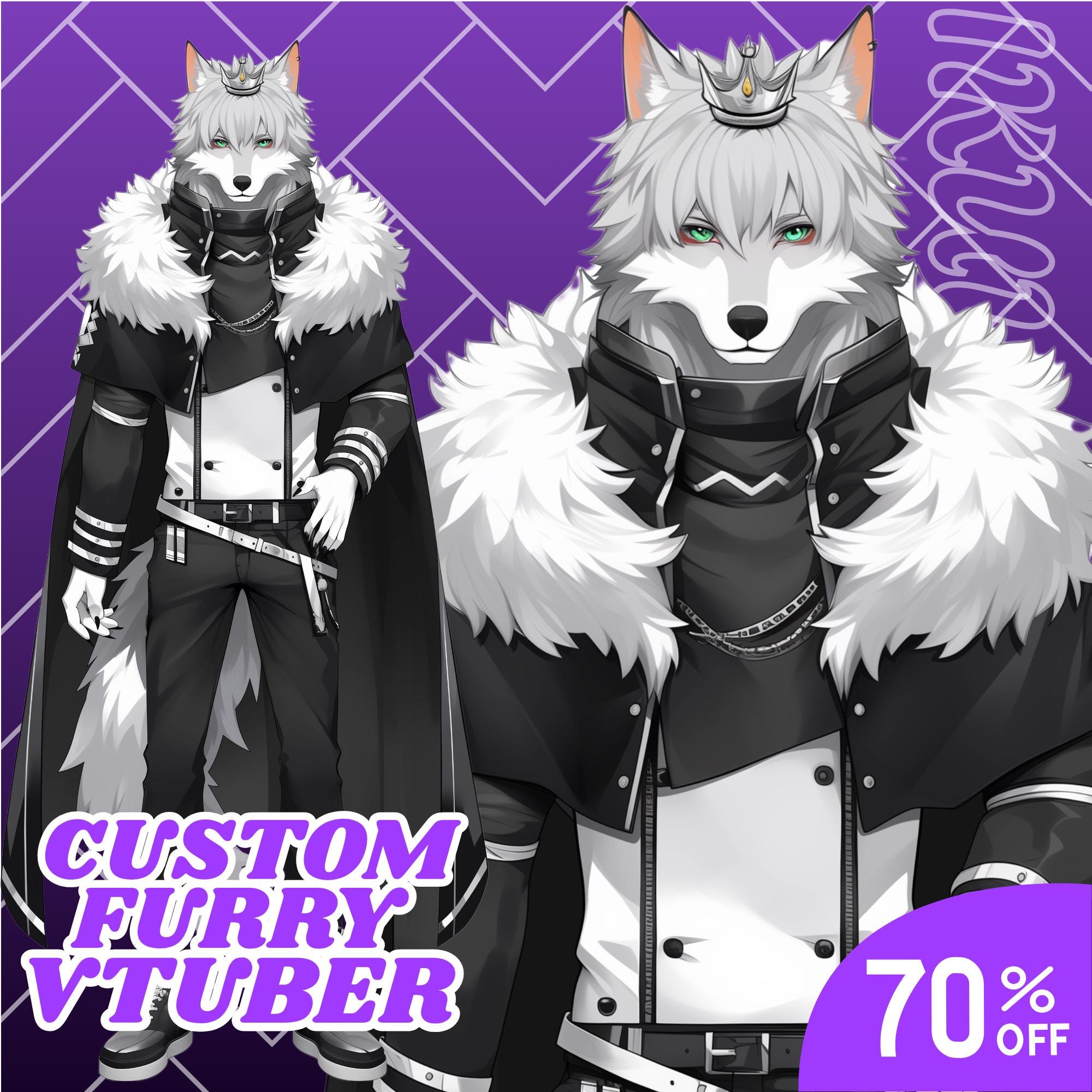 Custom Live2d Furry Vtuber | Vtuber Model, Furry Vtuber, Vtuber, Anthro ...
