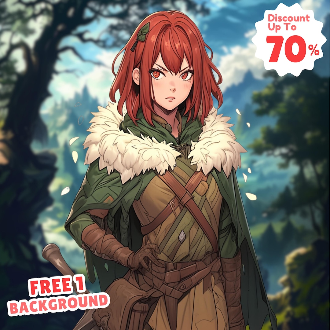 CUSTOM Dnd PORTRAIT Fantasy Character Commission Dungeons and Dragons ...