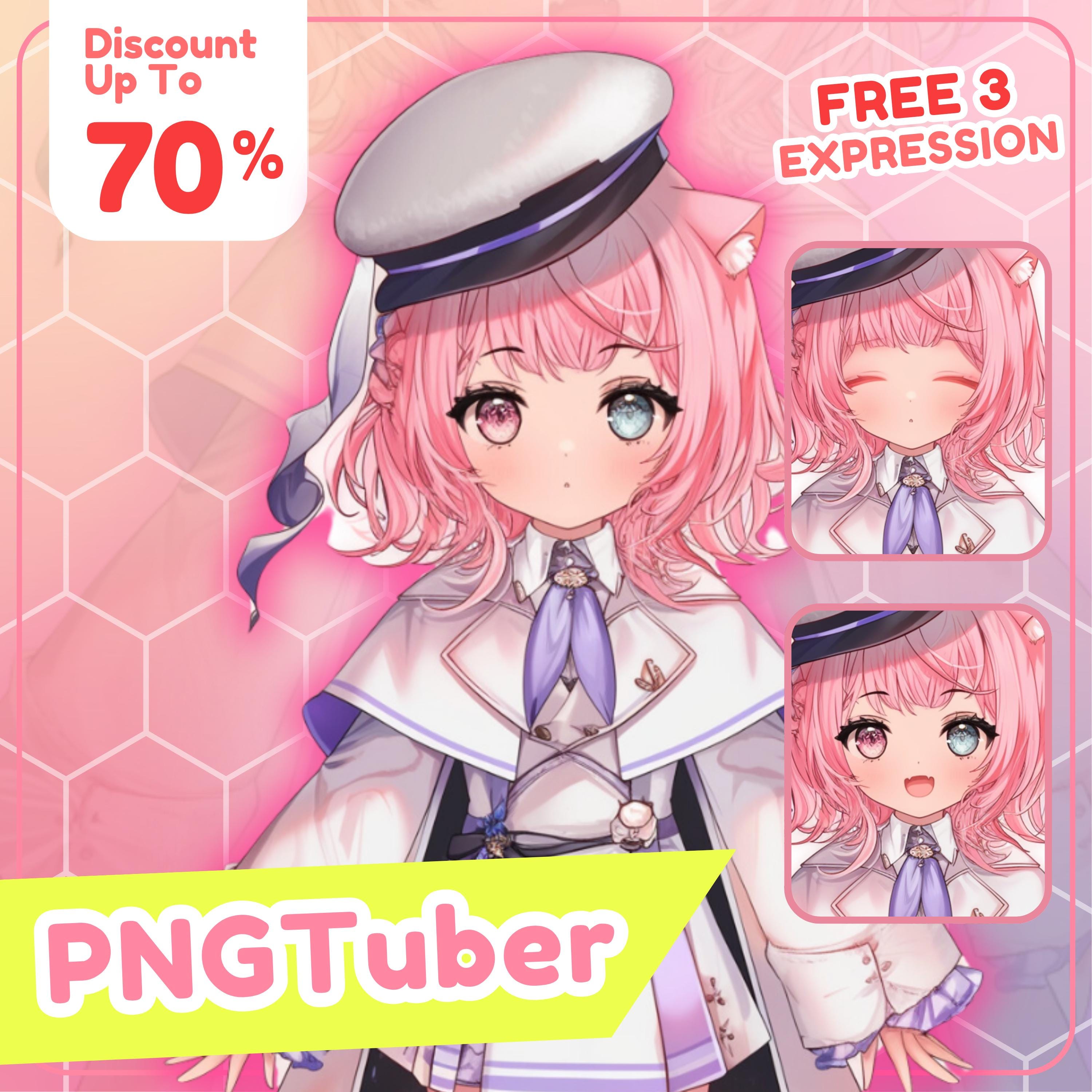 CUSTOM CHIBI PNGTUBER Live2d Model | Pngtuber Character | Pngtuber ...