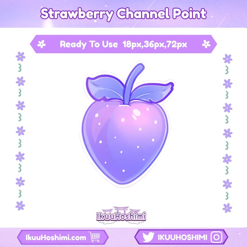 Strawberry Channel Points for Twitch | Twitch Channel Point, Twitch ...