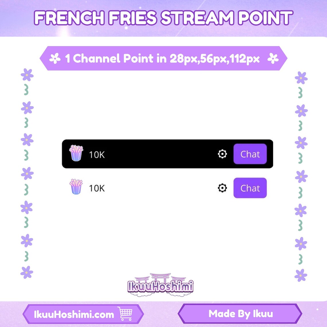 French Fries Channel Points for Twitch | Twitch Channel Point, Twitch ...