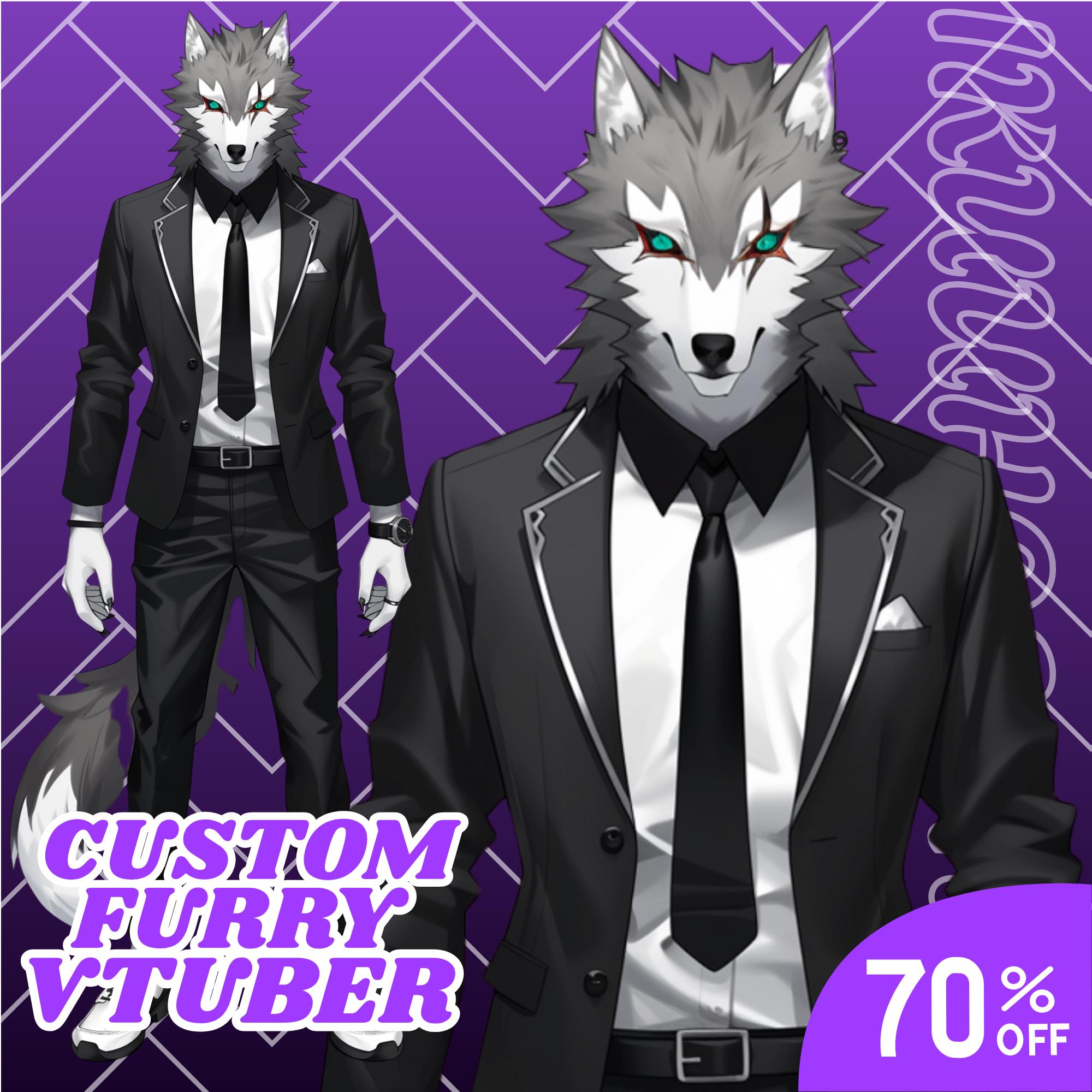 Custom Live2d Furry Vtuber | Vtuber Model, Furry Vtuber, Vtuber, Anthro ...
