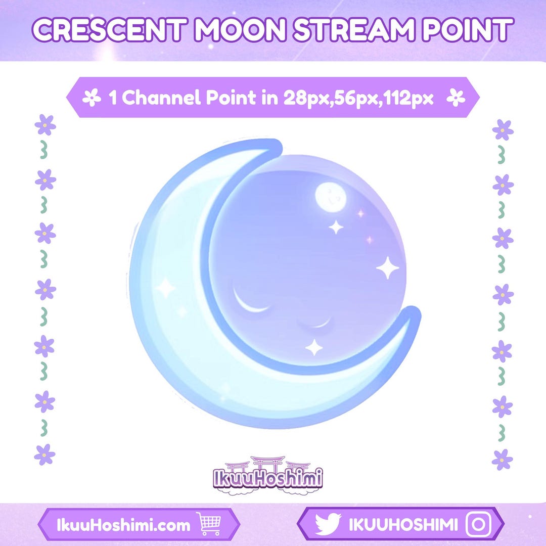 Crescent Moon Channel Points for Twitch | Twitch Channel Point, Twitch ...