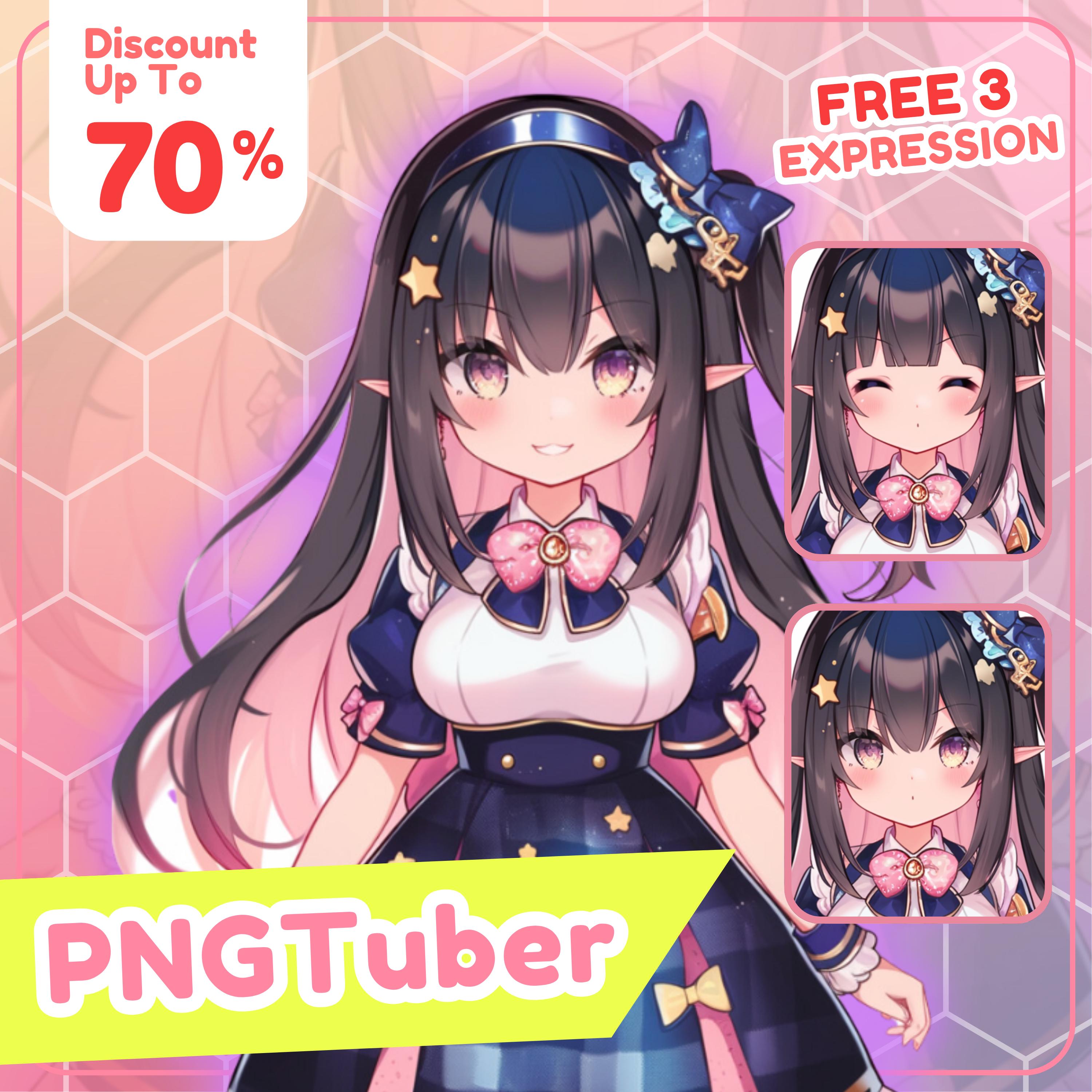 CUSTOM CHIBI PNGTUBER Live2d Model | Pngtuber Character | Pngtuber ...