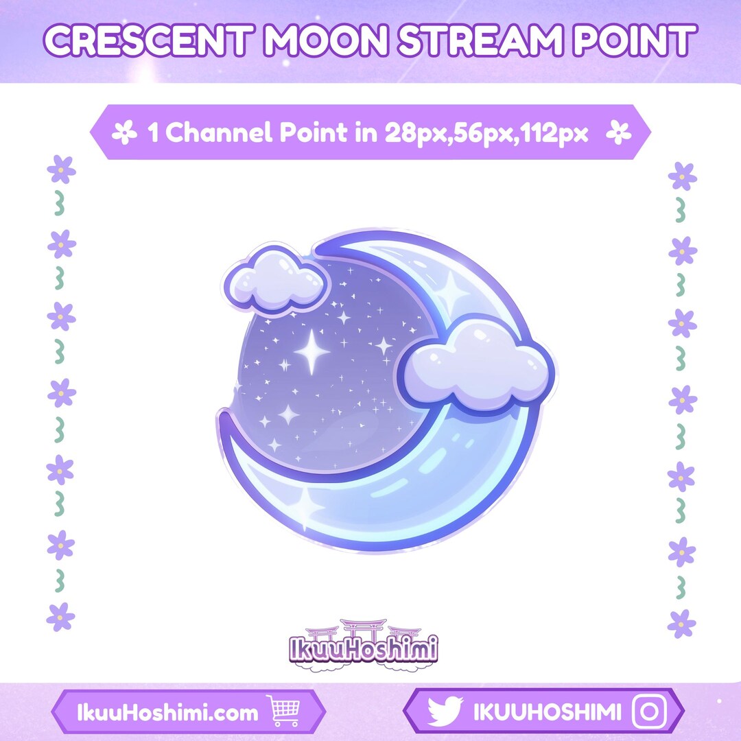 Crescent Moon Channel Points for Twitch | Twitch Channel Point, Twitch ...