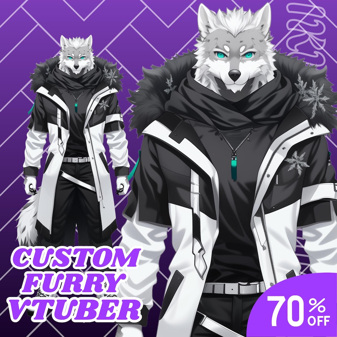 Custom Live2d Furry Vtuber | Vtuber Model, Furry Vtuber, Vtuber, Anthro ...