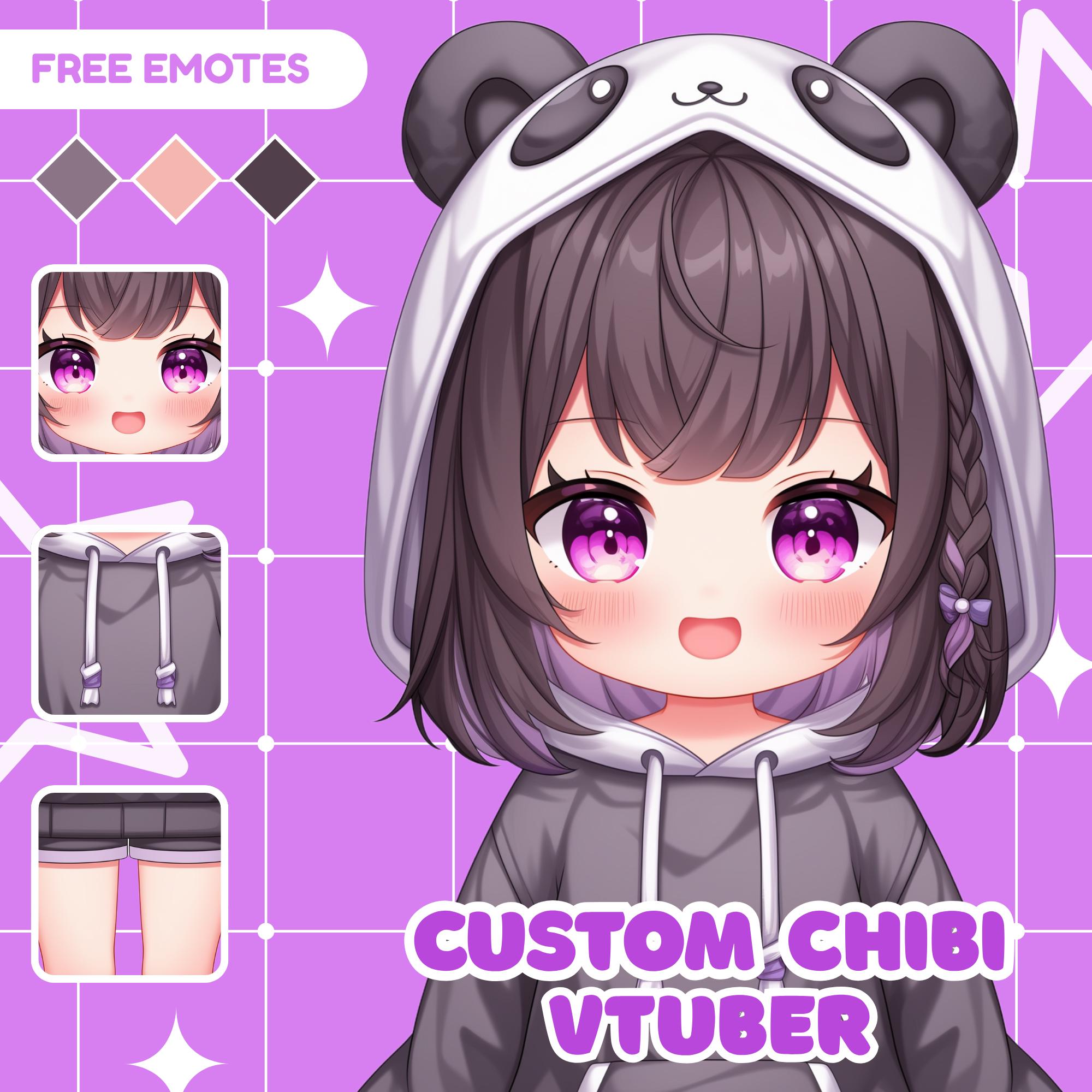 CUSTOM CHIBI VTUBER | Custom Vtuber Model, Live2d Model, Vtuber Design ...