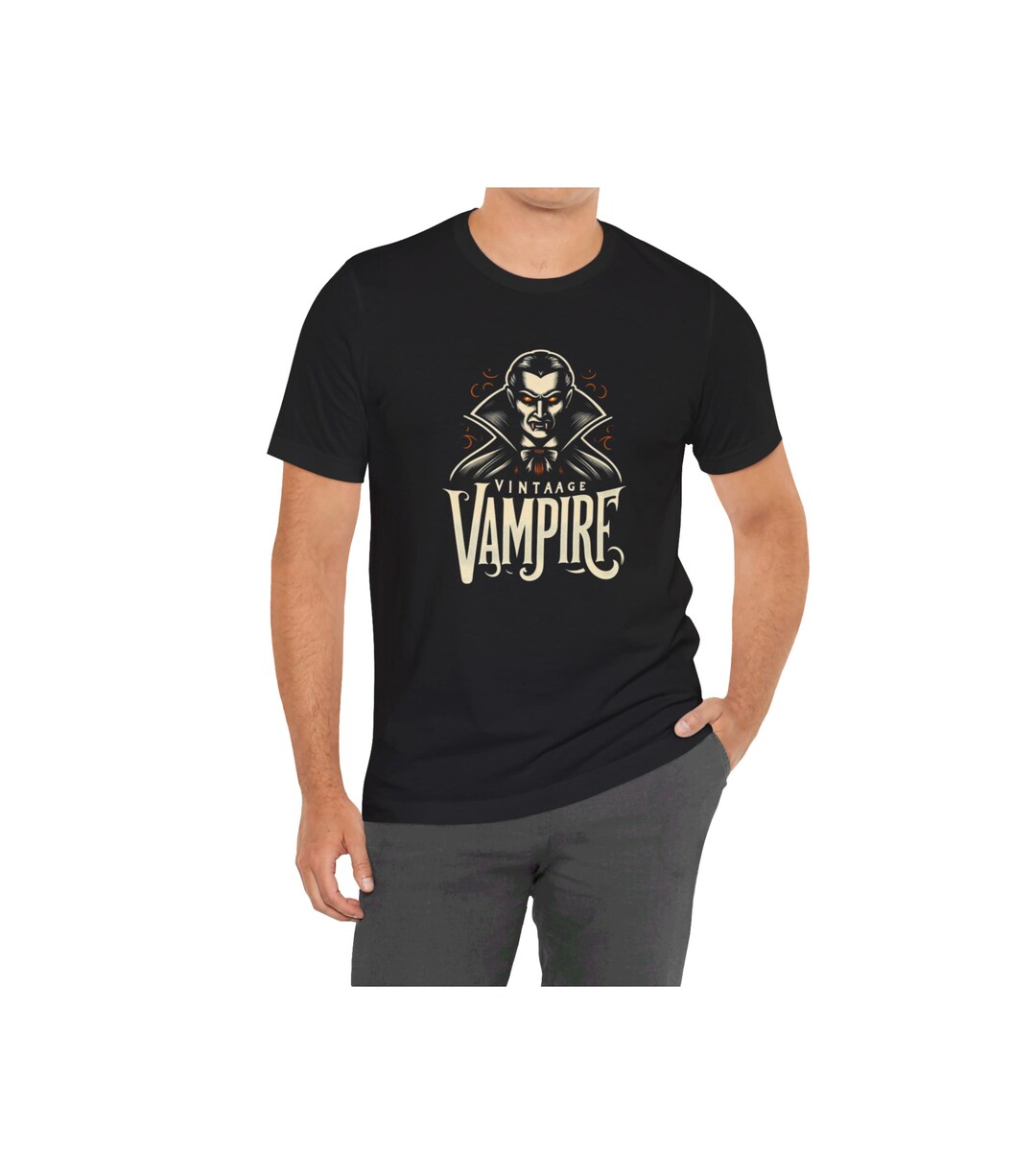 Vintage Vampire Halloween Tee, Horror Ghost T-shirt, Gothic Unisex ...