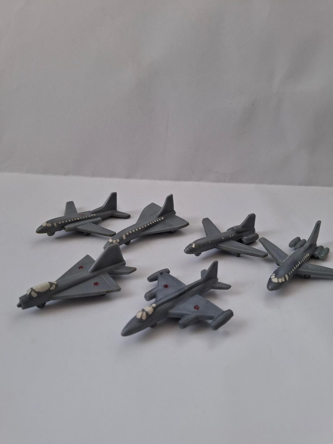 Set of 6 Vintage USSR Soviet Aircraft Models Passenger & Military ...