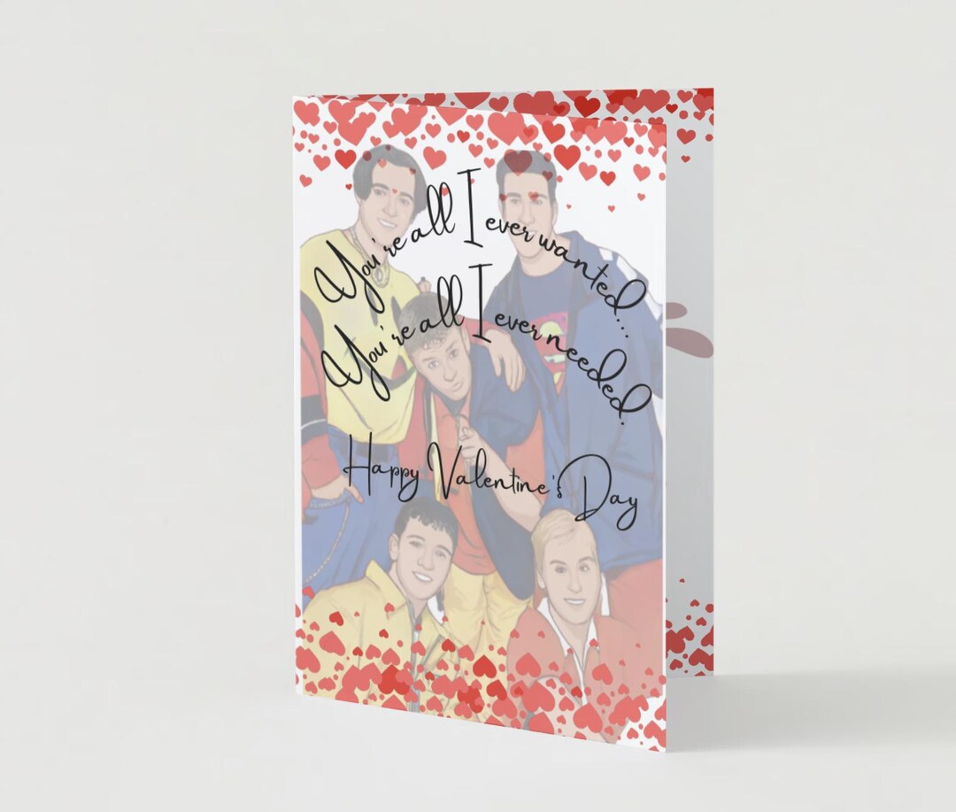 NSYNC All I Ever Wanted Valentine's Day Card - Etsy