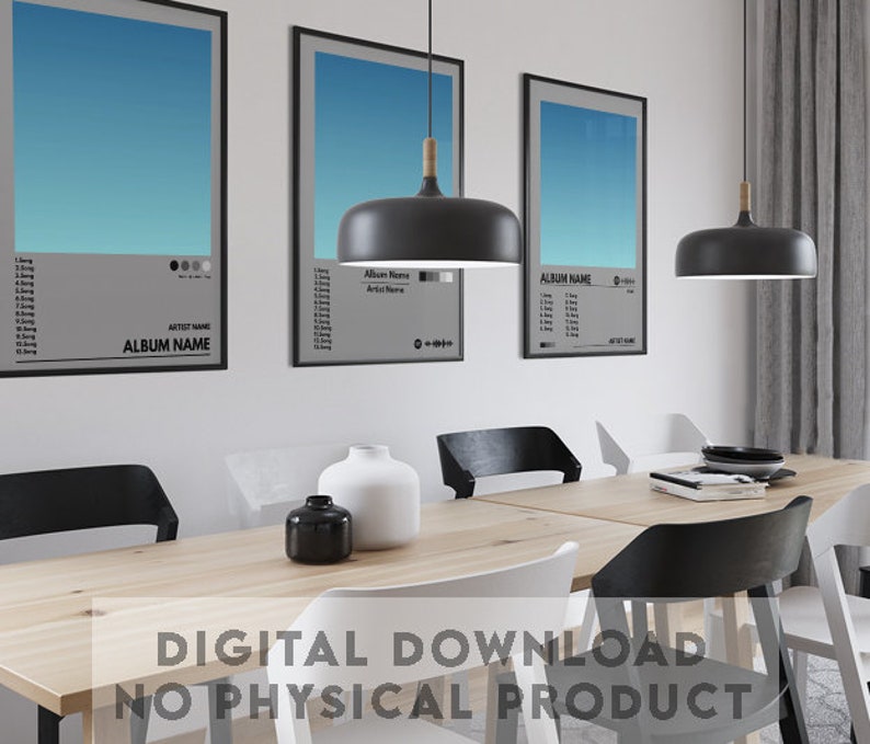 Customizable Album Cover Poster Canva Template – Editable Digital Music ...