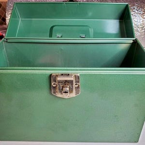 Vintage Hamilton Scotch Corp. Porta-file Green Metal Storage Box NO KEY ...