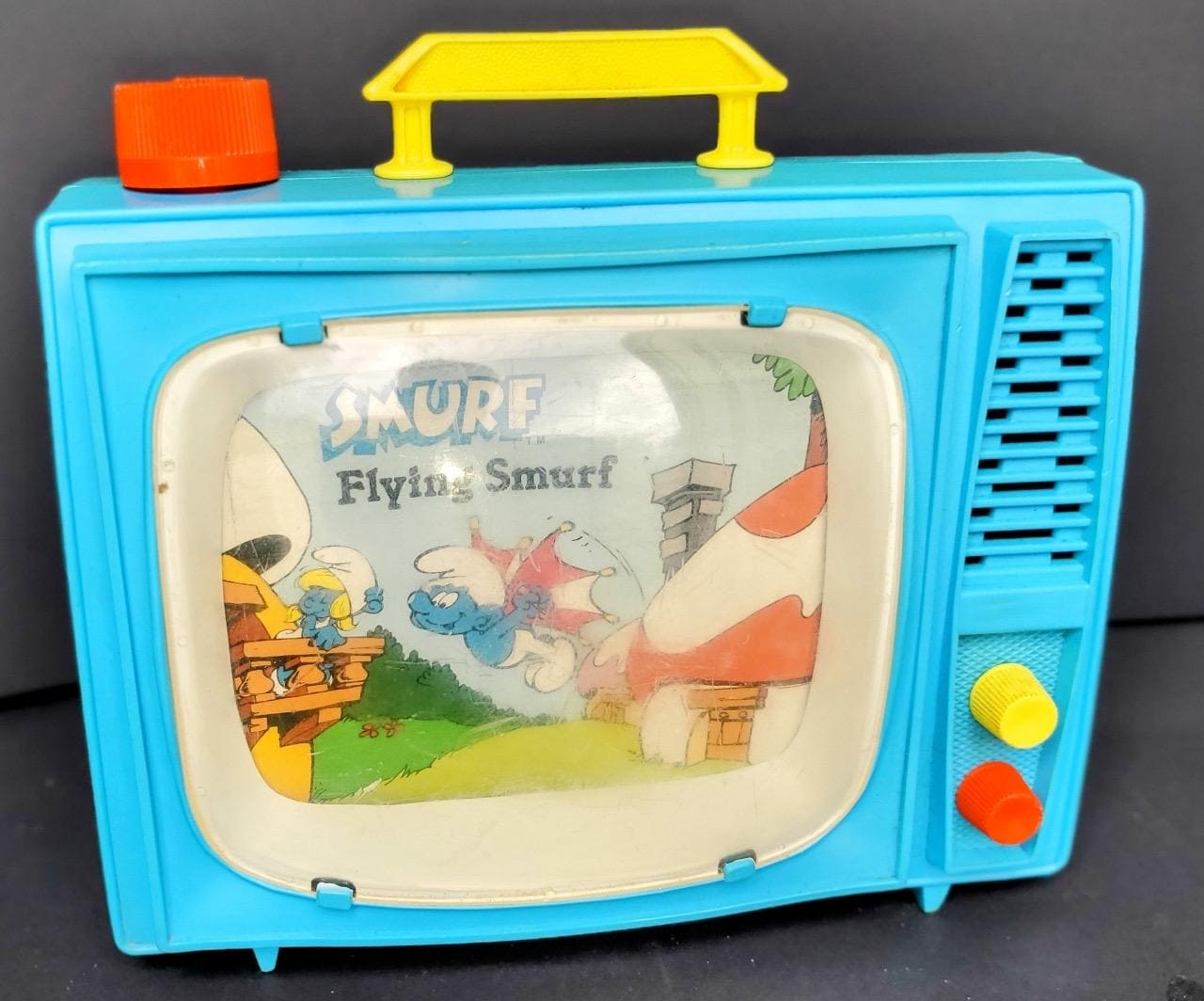 Vintage Smurfs Musical Toy Ohio Art Wind up Television Working - Etsy