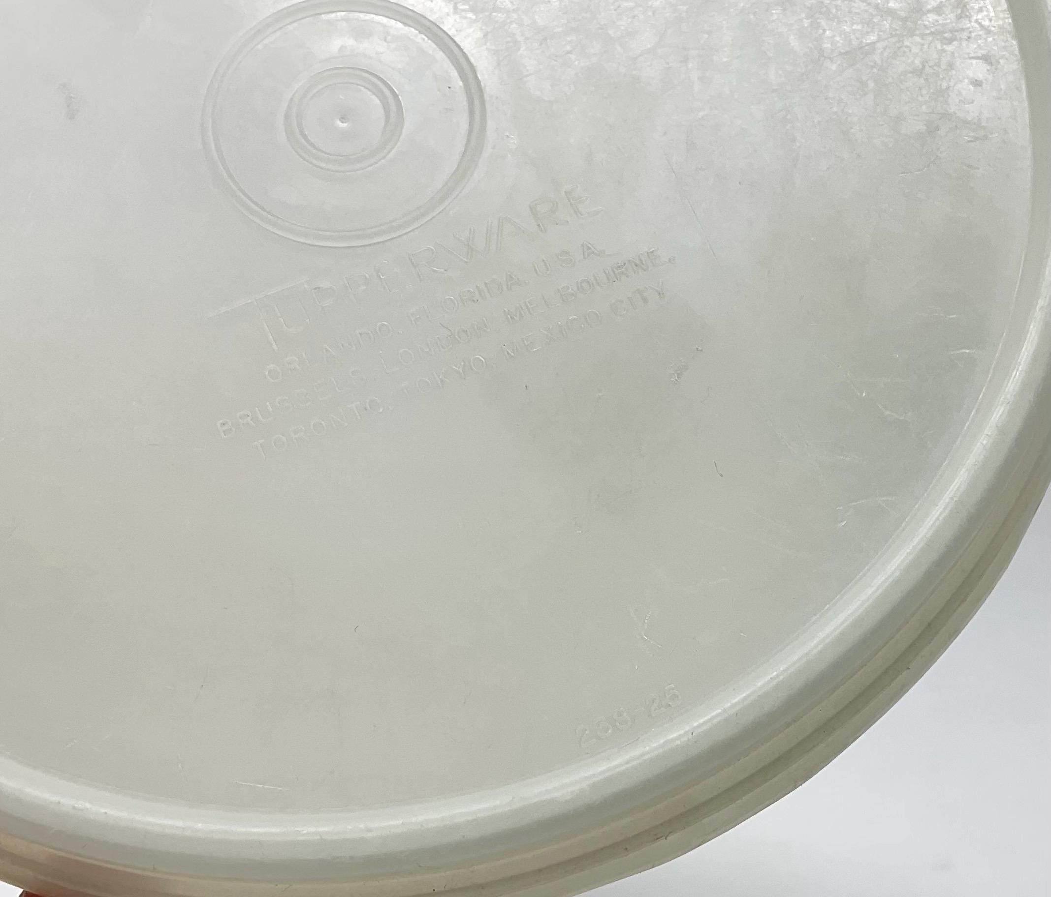Vintage Tupperware Container, Model Number 263-7 With Lid 238-25 - Etsy