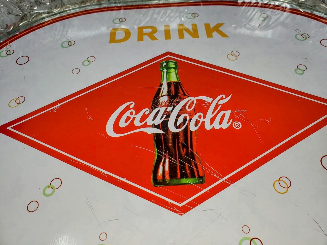 Vintage Coca-cola Serving Tray With Handles "drink Coca Cola ...