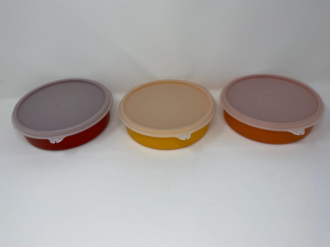 Vintage Colorful Tupperware Storage Container. - Etsy