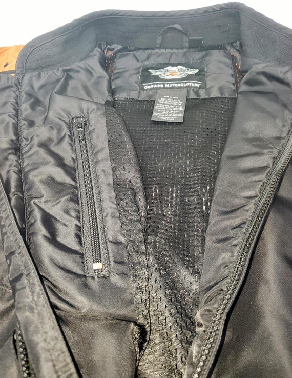 Harley Davidson Bar Shield Motorcycle Orange Black Ja… - Gem