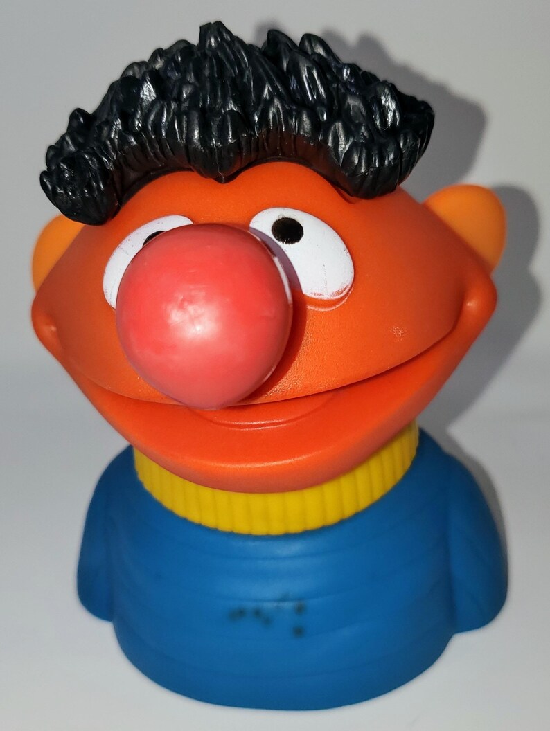 Vintage Sesame Street Ernie Head Puzzle Toy 1978 Muppets (stain) - Etsy