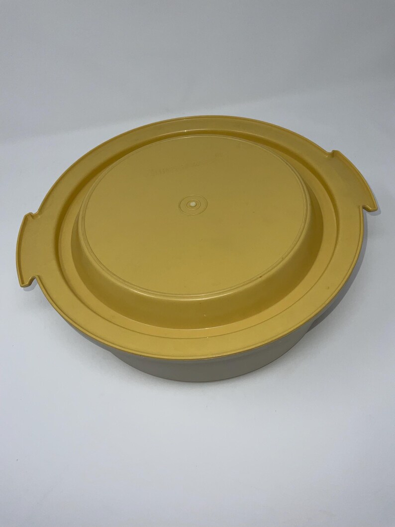 Vintage Tupperware Pie Carrier Harvest Yellow Gold - Etsy