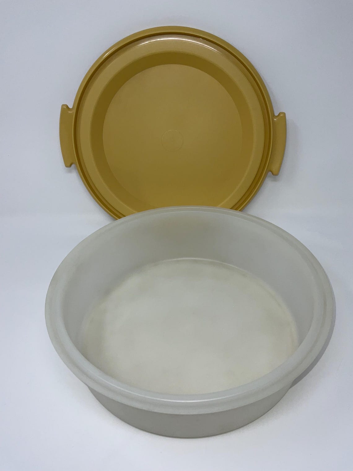 Vintage Tupperware Pie Carrier Harvest Yellow Gold - Etsy