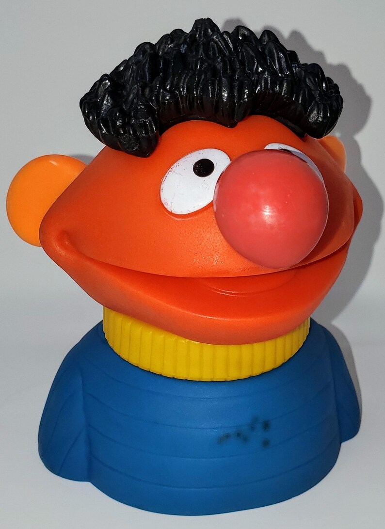Vintage Sesame Street Ernie Head Puzzle Toy 1978 Muppets (stain) - Etsy