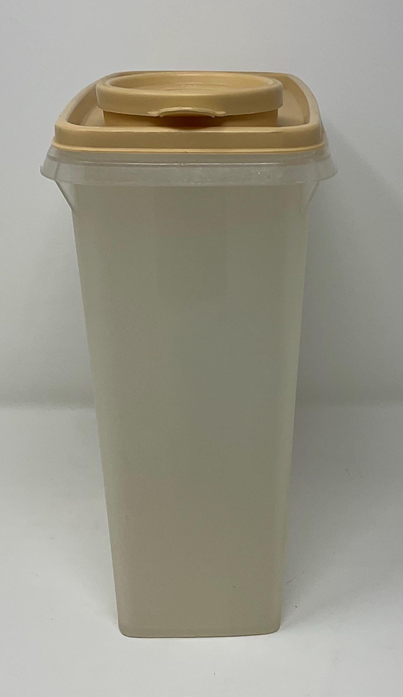 Vintage Tupperware Cereal Keeper: 13-cup Beige Lid Storage Container - Etsy