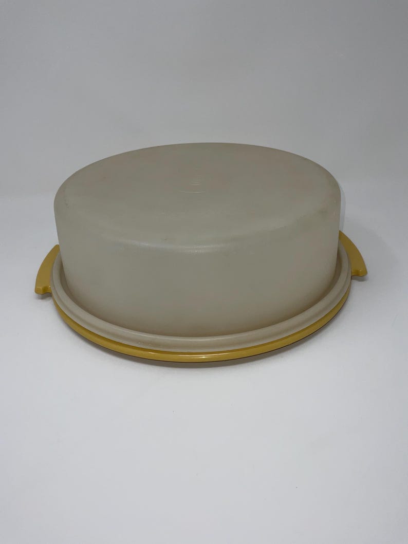 Vintage Tupperware Pie Carrier Harvest Yellow Gold - Etsy