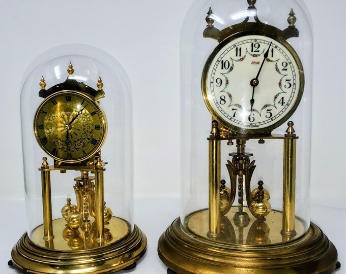 Pair Kundo 400 Day Anniversary CLOCK 4 In. Dia. Dial. Glass & Plastic ...