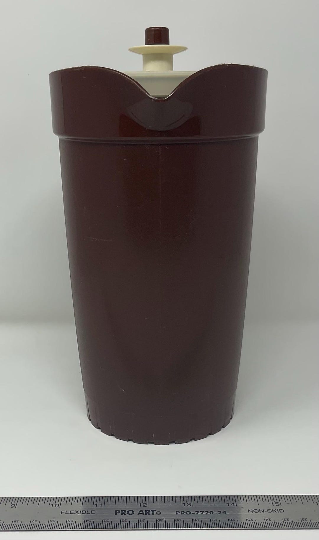 Vintage Tupperware Brown Pitcher With Push Button Lid - Etsy