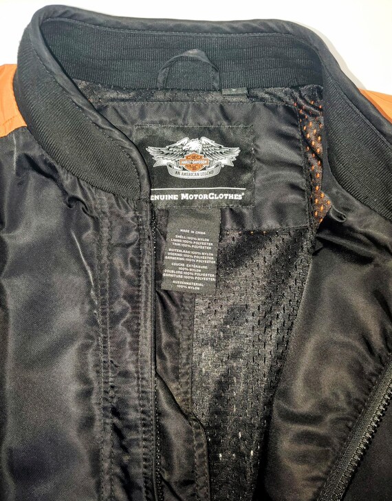 Harley Davidson Bar Shield Motorcycle Orange Black Ja… - Gem