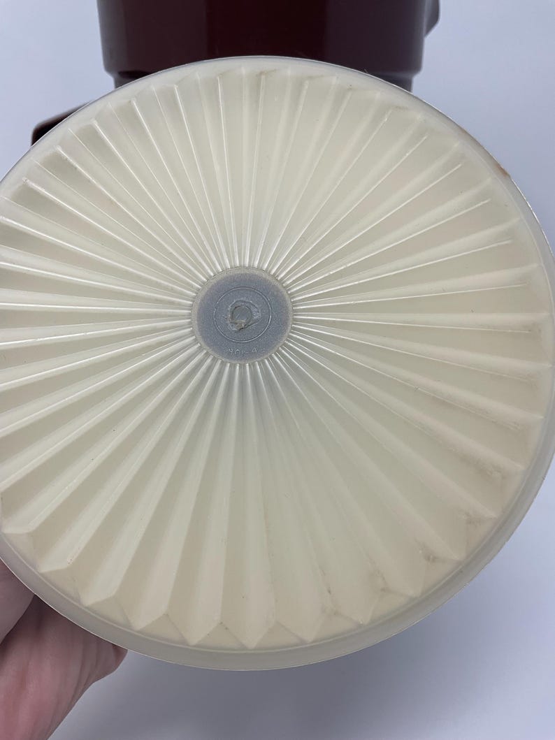 Vintage Tupperware Brown Pitcher With Push Button Lid - Etsy