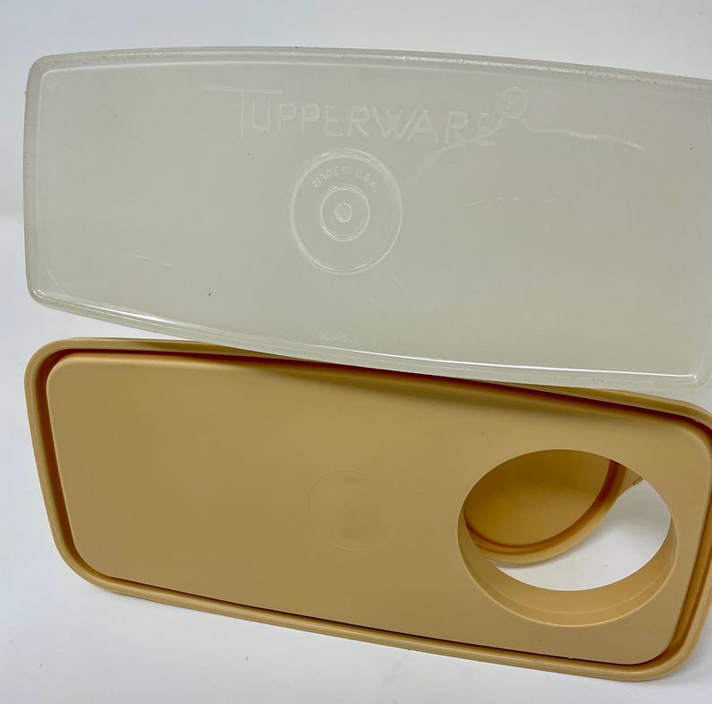 Vintage Tupperware Cereal Keeper: 13-cup Beige Lid Storage Container - Etsy