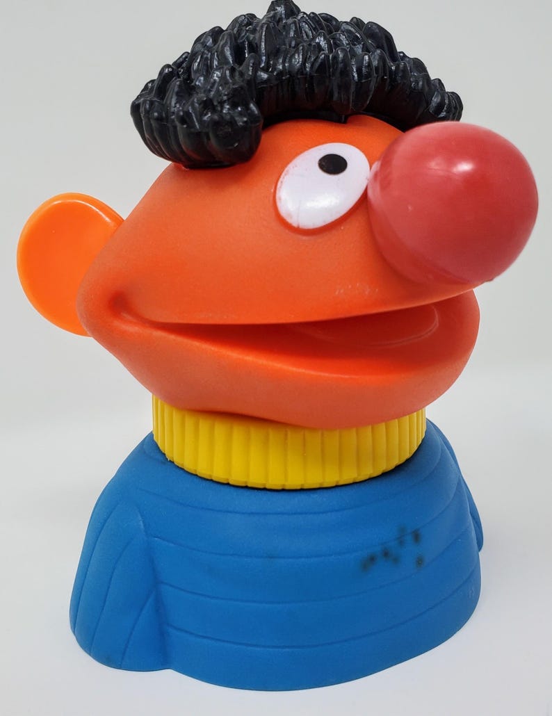 Vintage Sesame Street Ernie Head Puzzle Toy 1978 Muppets (stain) - Etsy