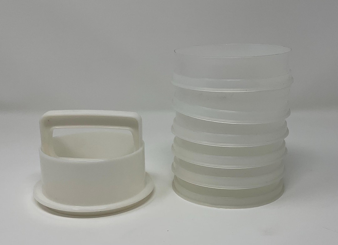 Tupperware Hamburger Press, Tupperware Patty Containers and Press 4 ...