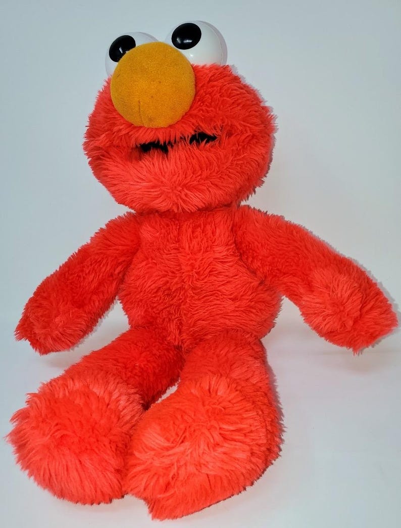 Vintage Elmo From Sesame Street by Child Dimension Plush Toy From 1992 ...