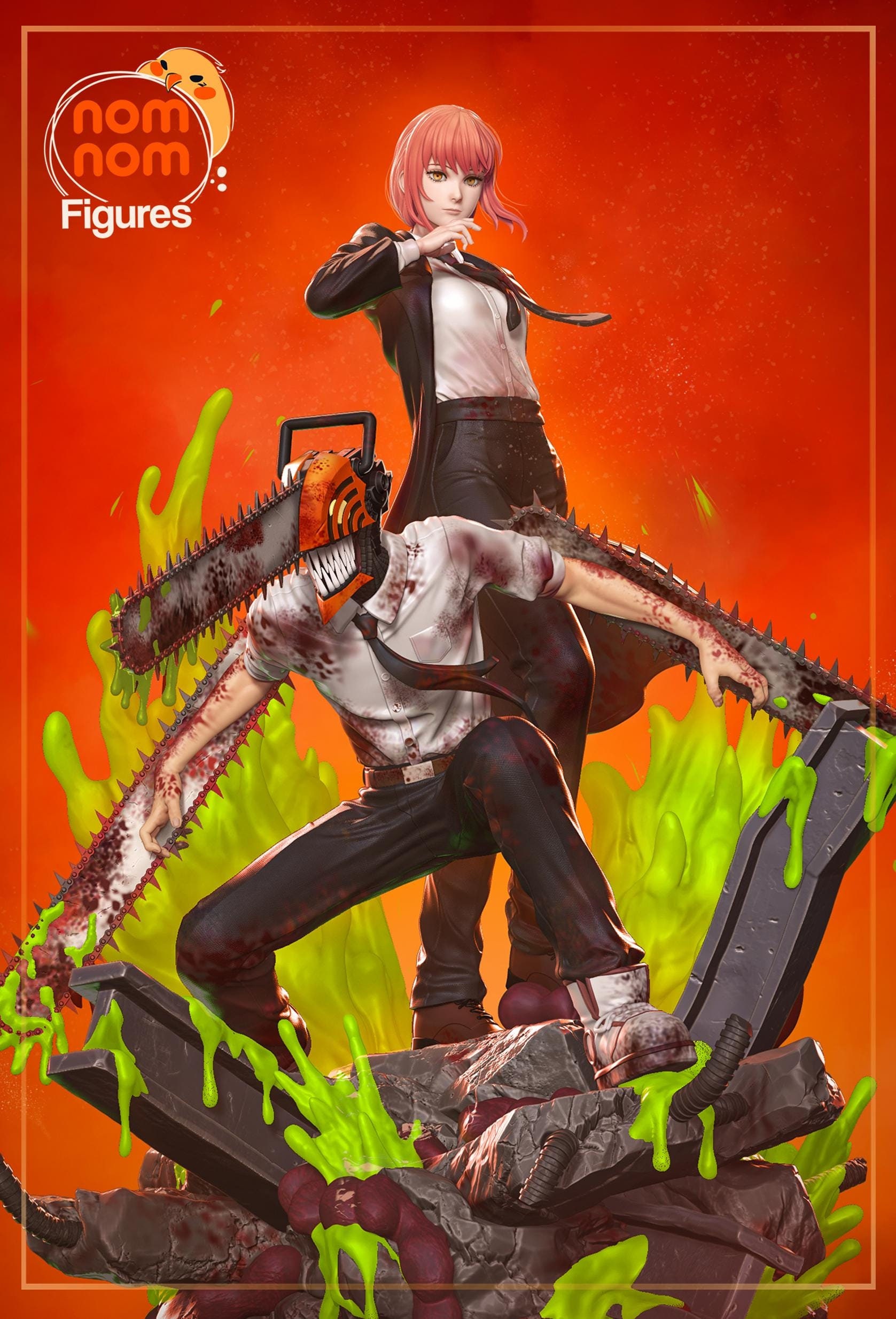 Makima and Denji - Chainsaw Man 3D Print Model - Etsy Makima and Denji - Chainsaw Man 3D Print Model - Etsy