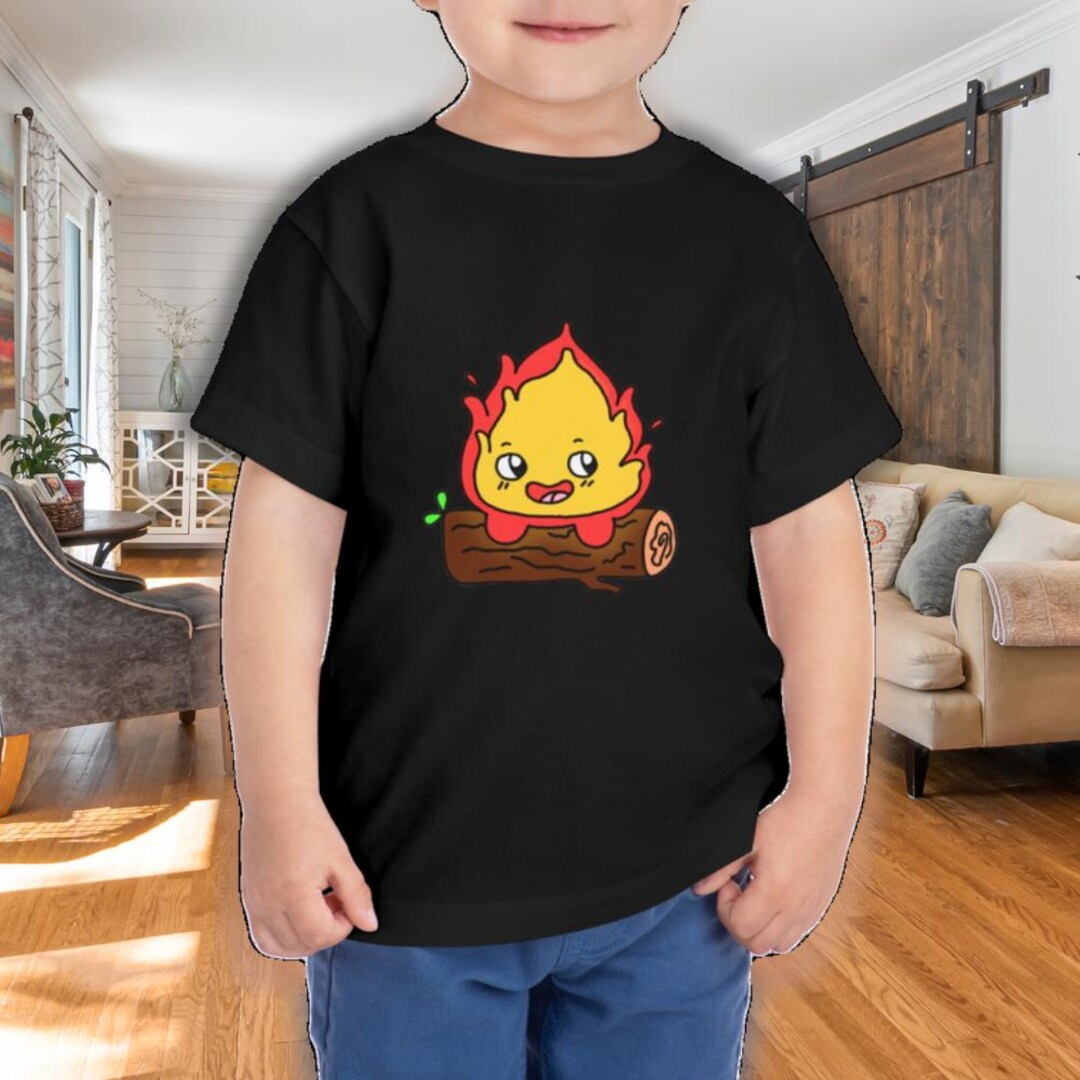 Calcifer howls Moving Castle, Studio Ghibli, Toddler, Kids Tee, Cute ...