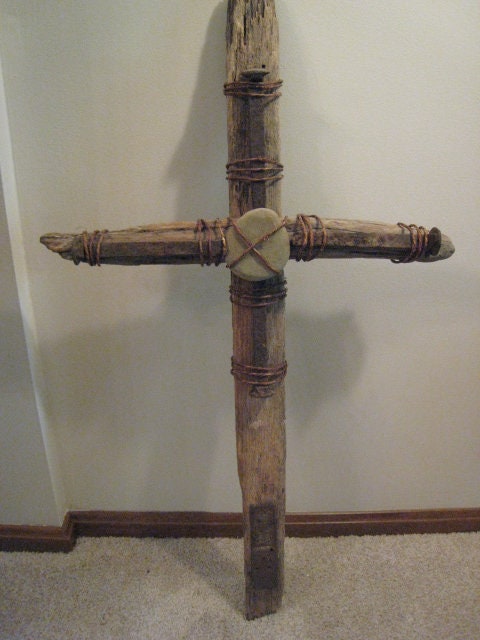 Reclaimed Wood Driftwood Cross Trinity of Christ - Etsy