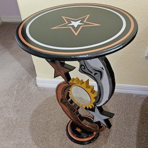 Moon Star and Sun Table - Contemporary Unique Moon Table, Moon Star End ...