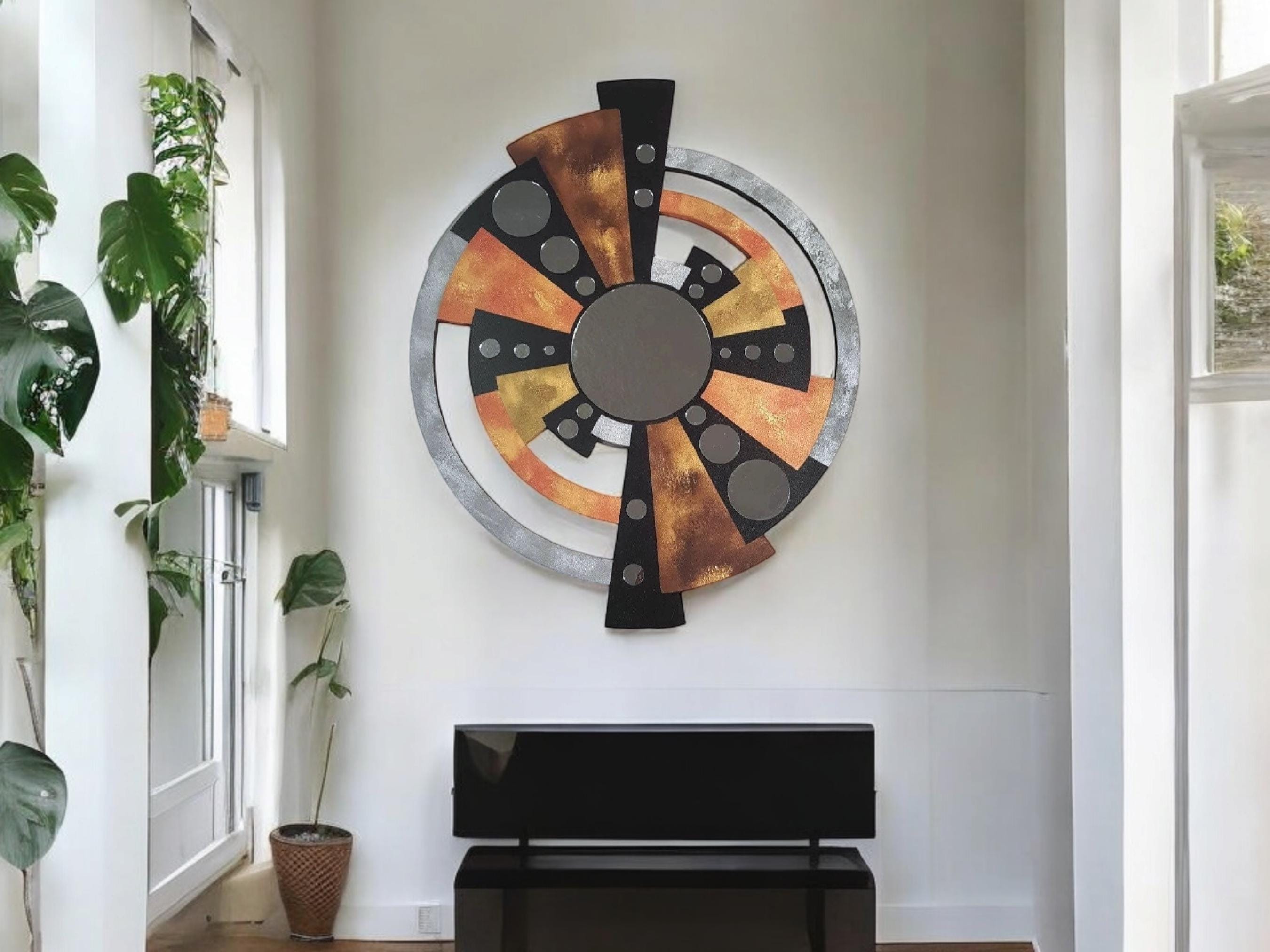 Contemporary Abstract Zen Mirror #4 - Mirror Wall Art, Mirror Wall ...