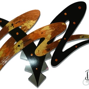Abstract Wood Wall Sculpture, Contemporary Wall Decor, Modern Mirror ...