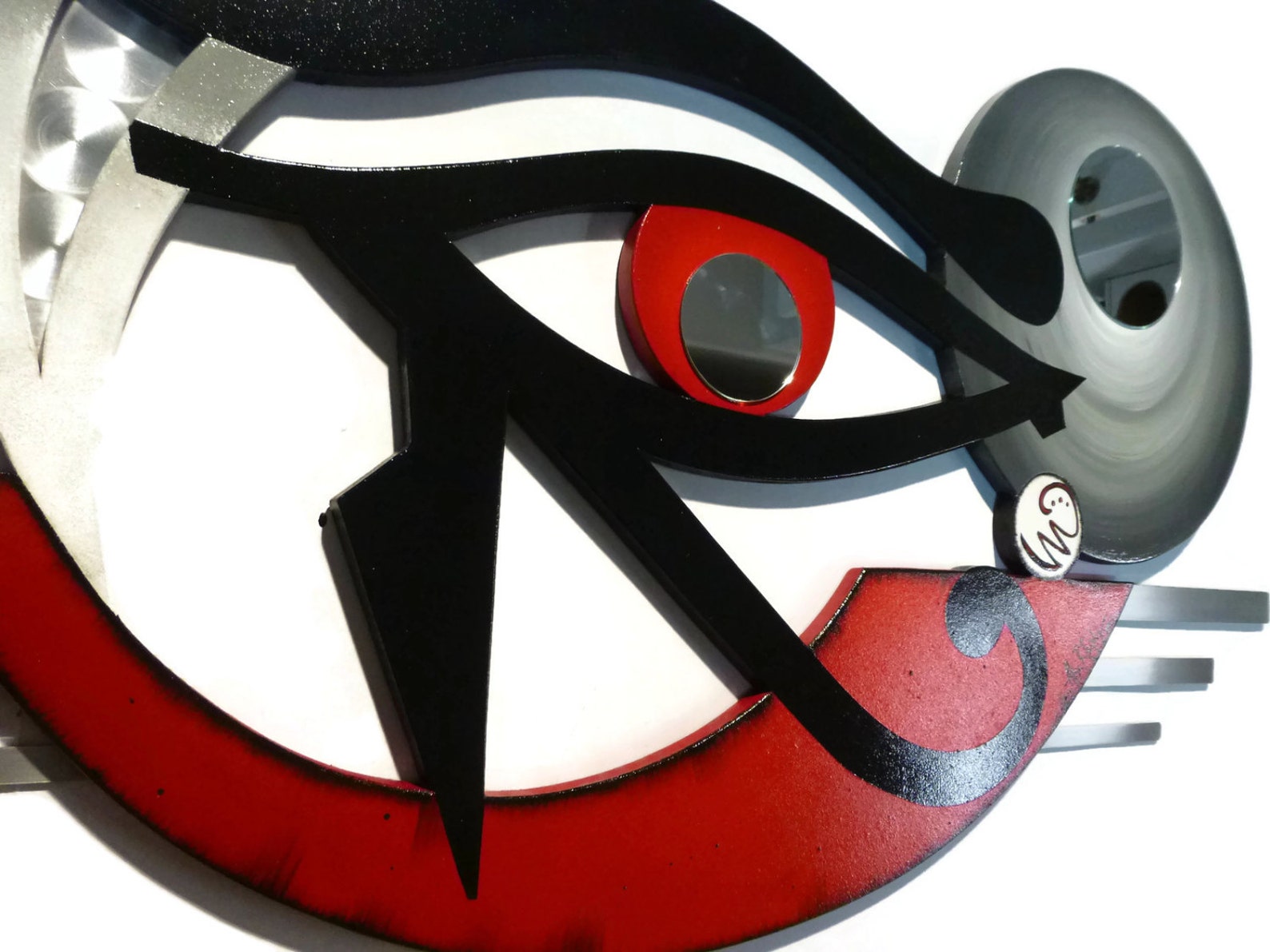 Mythical EYE Wall Sculpture, the Eye of Horus, Wood and Metal Wall Art ...