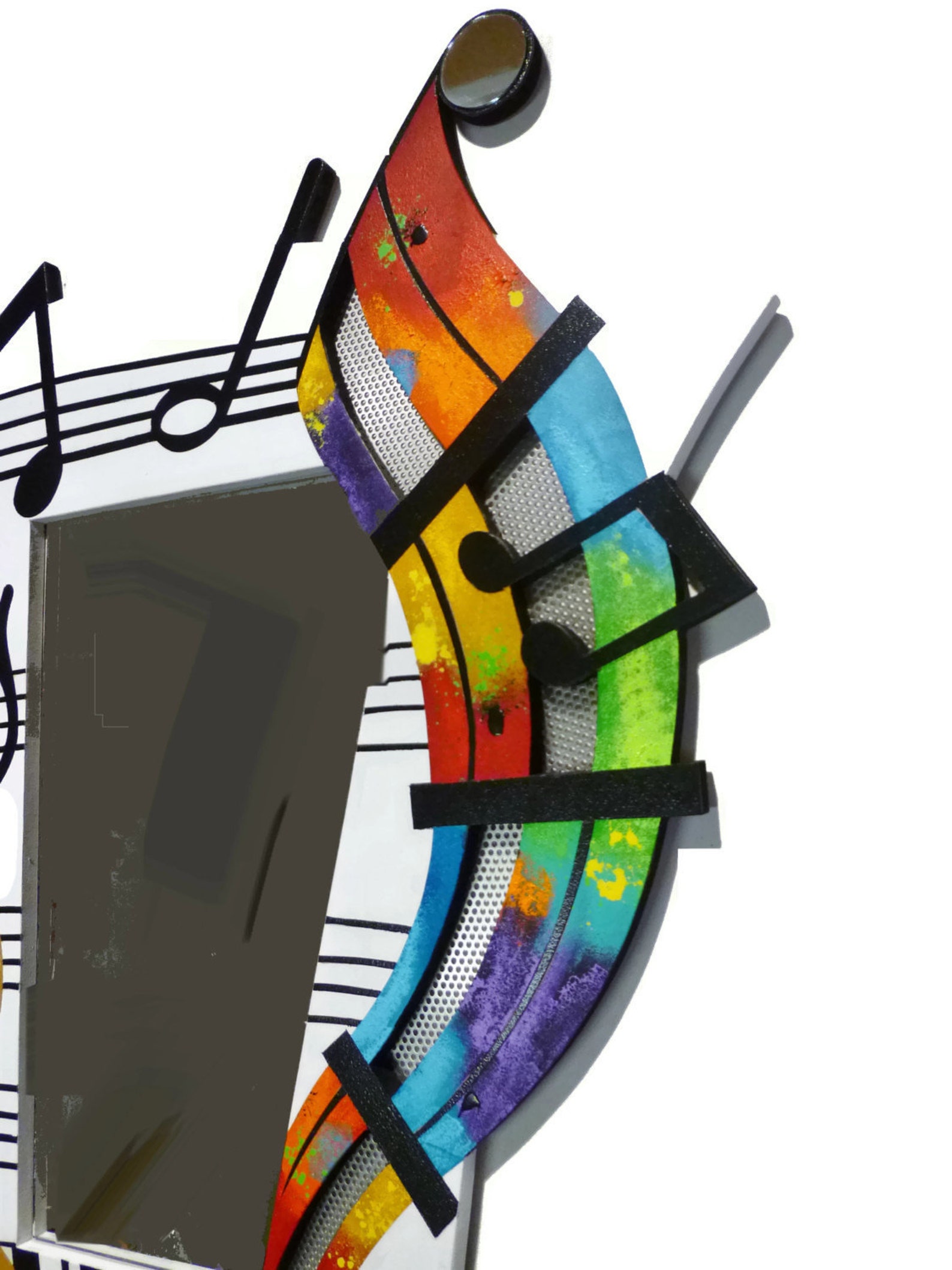 The Art of Music Mirror Wall Art Abstract Music Mirror Piano - Etsy