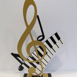 Music Table Sculpture Unique Music Notes Clef Sculpture - Etsy