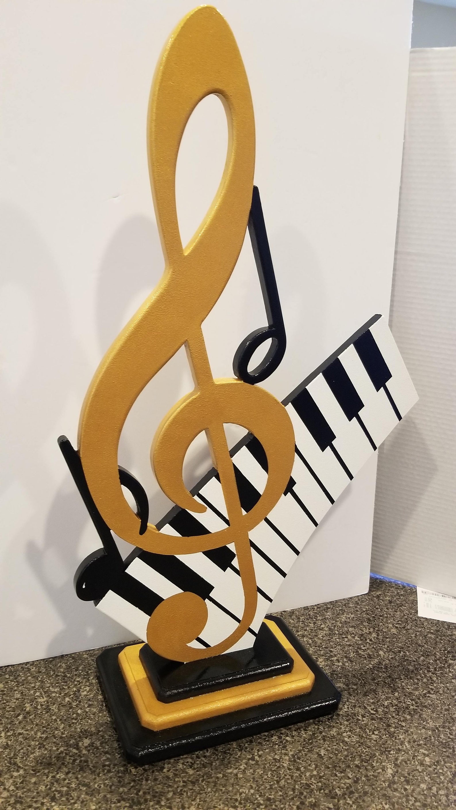 Music Table Sculpture Unique Music Notes Clef Sculpture - Etsy