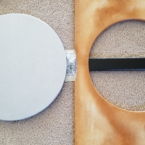 Mid Century Modern Circle - Contemporary Wood and Metal Circle Wall Art ...